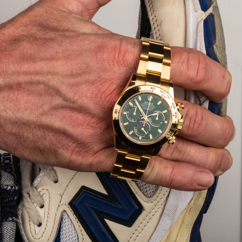 2022 Rolex "John Mayer" Daytona in Yellow gold ref 116508: Green dial ...