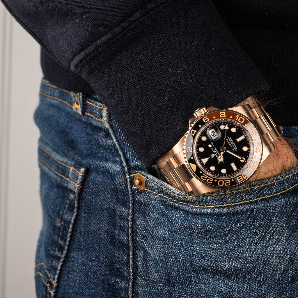 2023 Rolex GMT Master in pink gold, ref 126715CHNR: Like new & full se ...