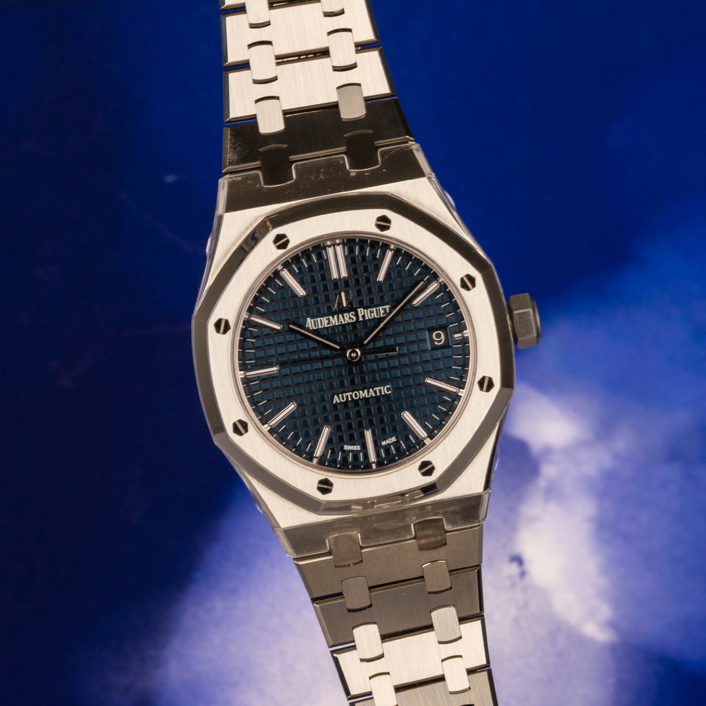 2021 AP RO blue dial ref 15450st: FULL SET NEW STICKERS – TOKANT