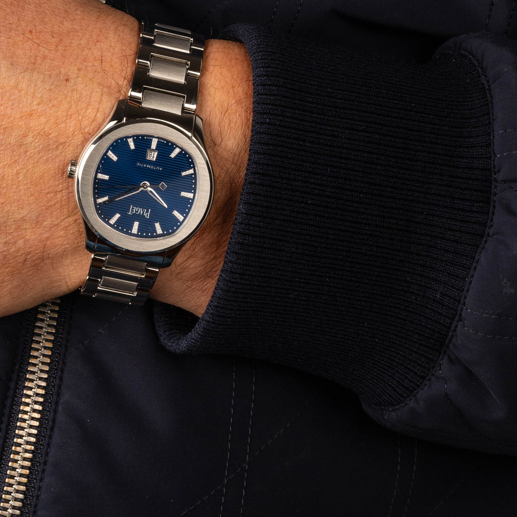 2023 Piaget Polo Blue dial with diamonds Ref: G0A46018 Like New & Full ...
