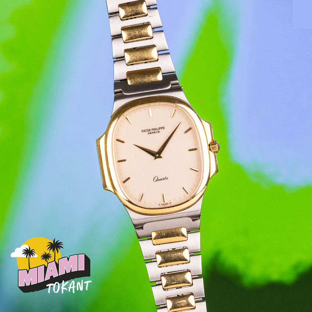 1980 (Circa) Patek Philippe Nautellipse Quartz Gold/Steel Ref: 3770 Wa ...