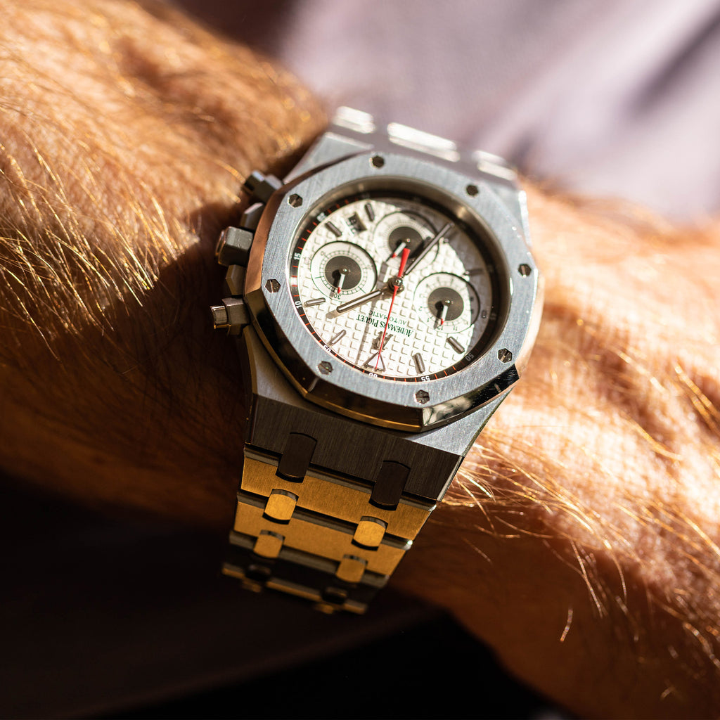 2011 AP Royal oak Chronograph ref 26300st RACING DIAL: untouched & ful ...